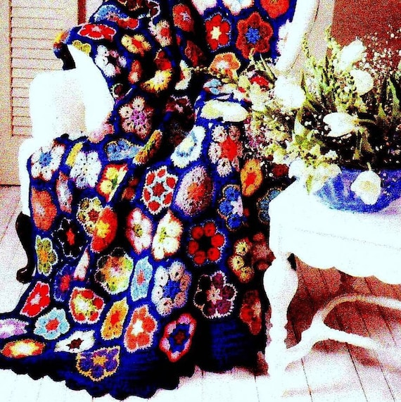 INSTANT DOWNLOAD PDF Vintage Crochet Pattern for Granny Square - Etsy
