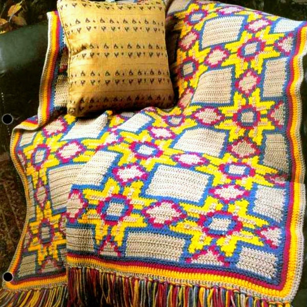 Aztec Crochet Blanket Pattern - Etsy