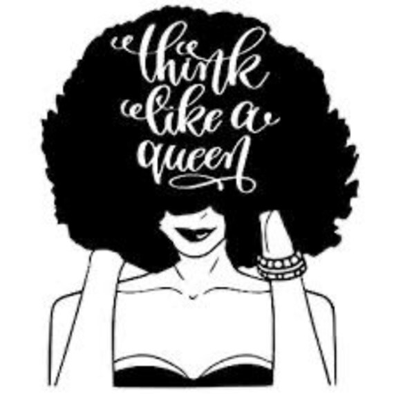 THINK Like A QUEEN Instant Download Png Svg JPG | Etsy