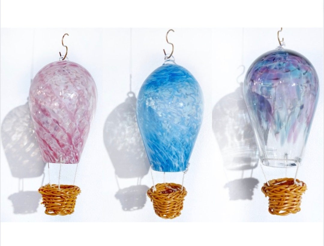 Blown Glass Hot Air Balloon - Etsy