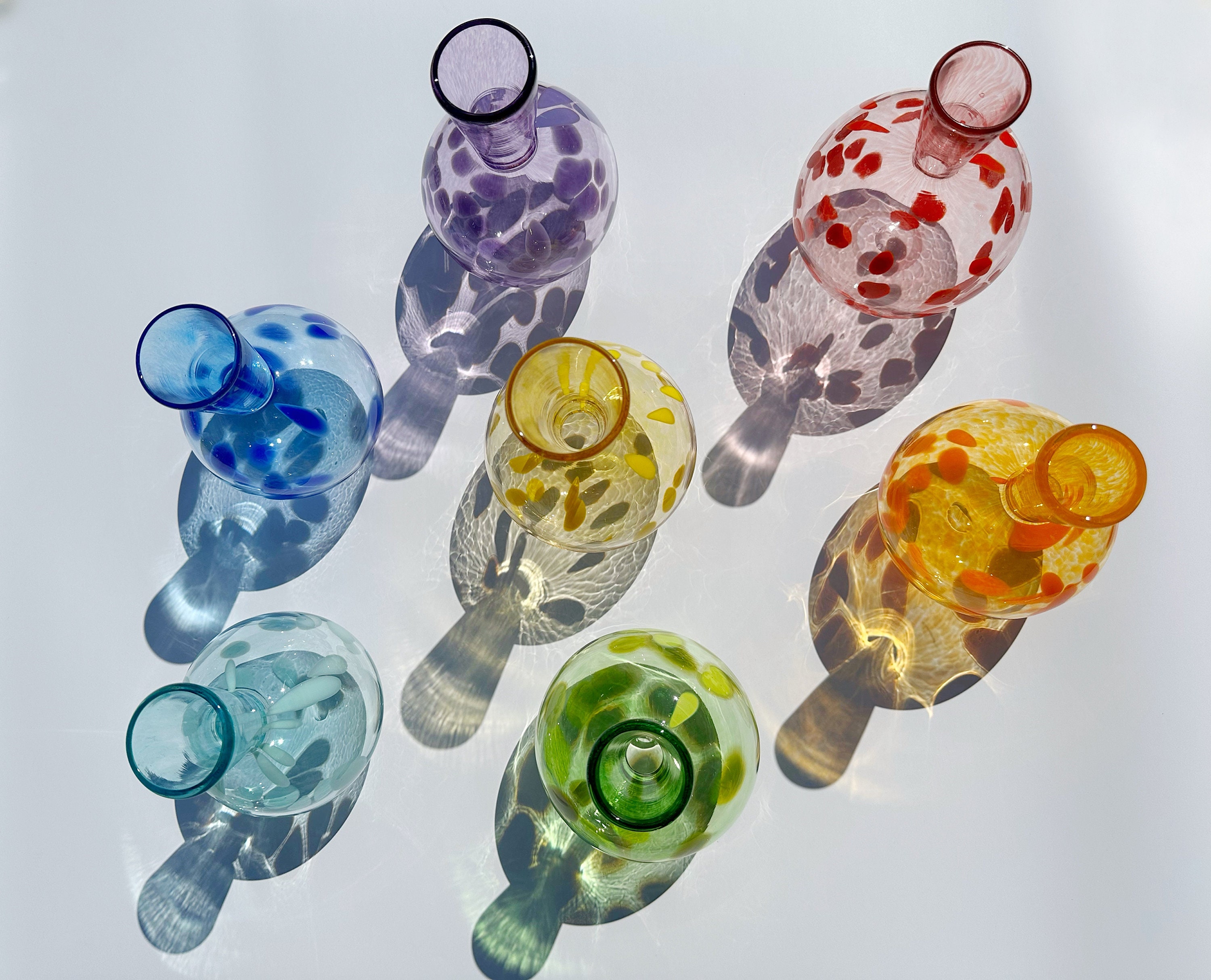 Colorful Bud Vase Two Design Options, Ball or Bottle - Etsy