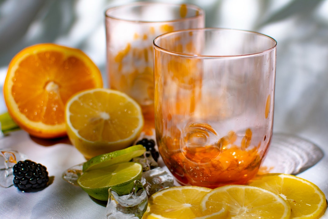 Peach / Saffron Thumb Dimple Tumbler - Etsy