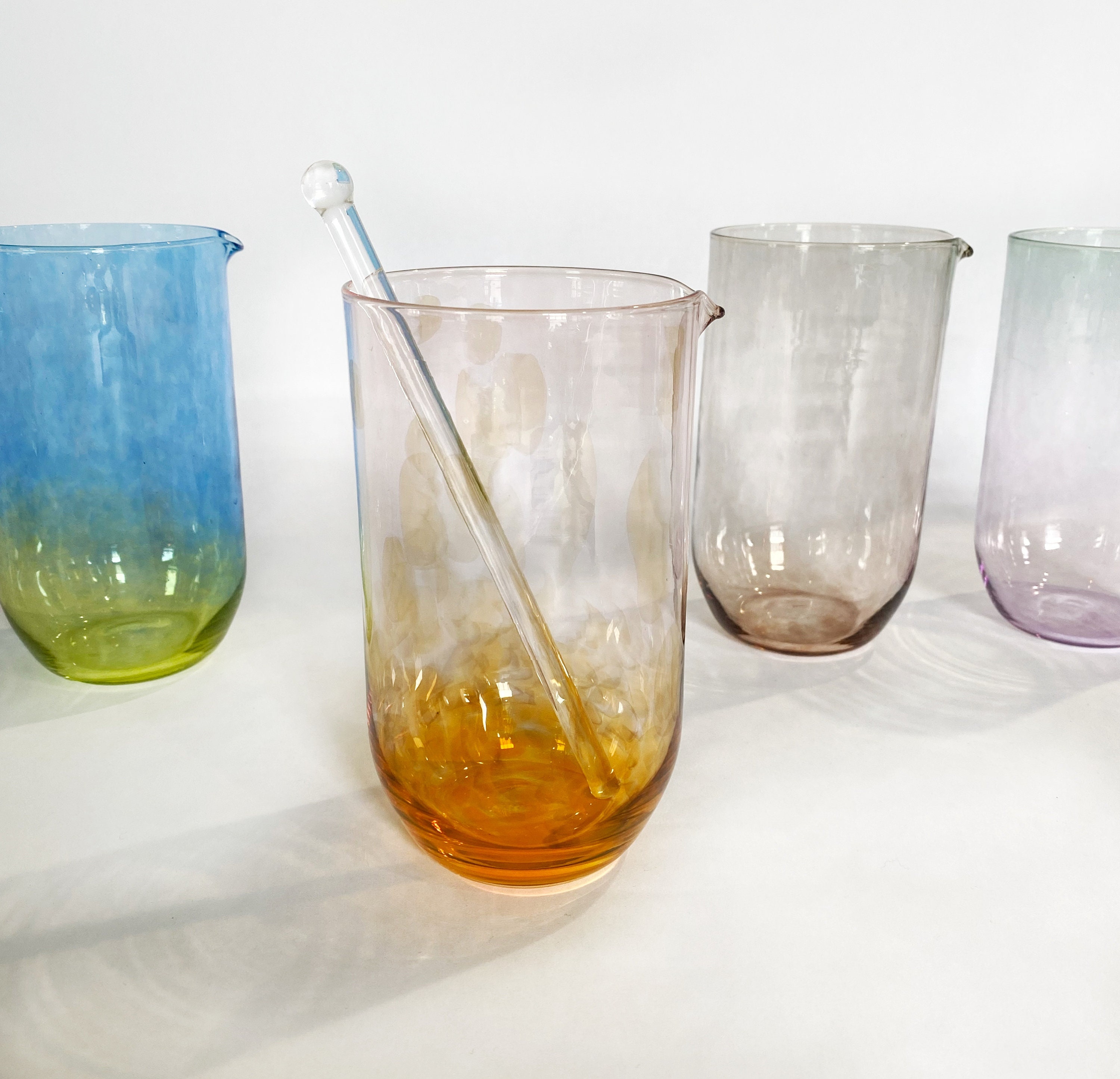 Cocktail Mixing Glass | Handblown Cocktail Mixing - Etsy