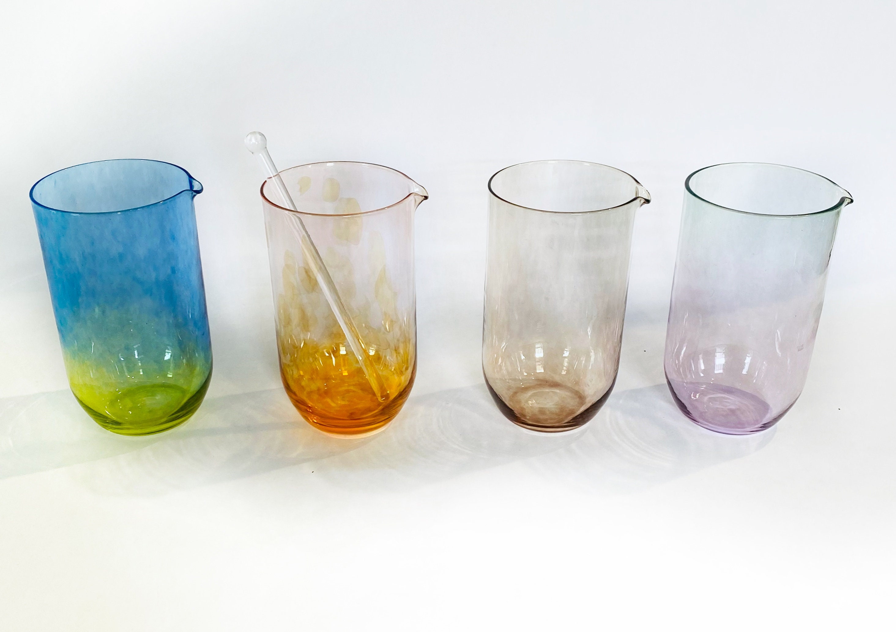 Cocktail Mixing Glass Handblown Cocktail Mixing - Etsy