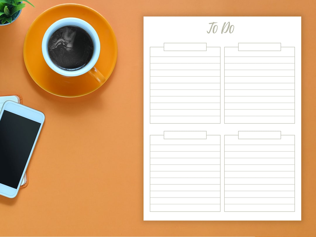 Simple to Do List | Printable to Do List Template | Blank to Do List ...