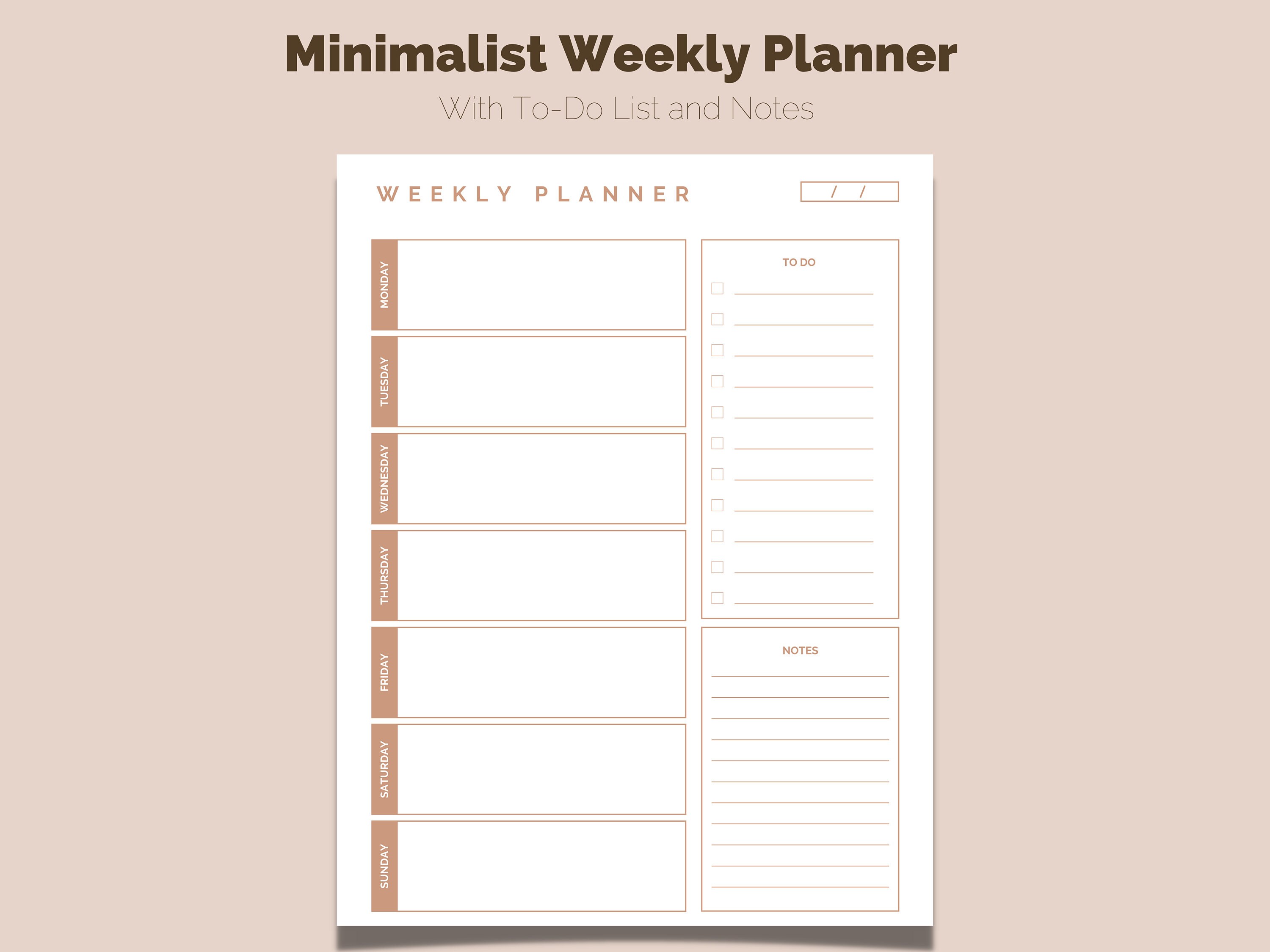 Weekly Planner | Printable Planner | to Do List | Printable to Do List ...