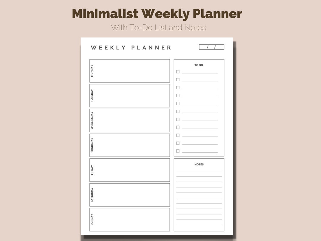 Weekly Planner | Printable Planner | to Do List | Printable to Do List ...
