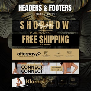 DIY Boutique Website Banner Kit| Fits Shopify, Wix, Big Cartel Themes ...
