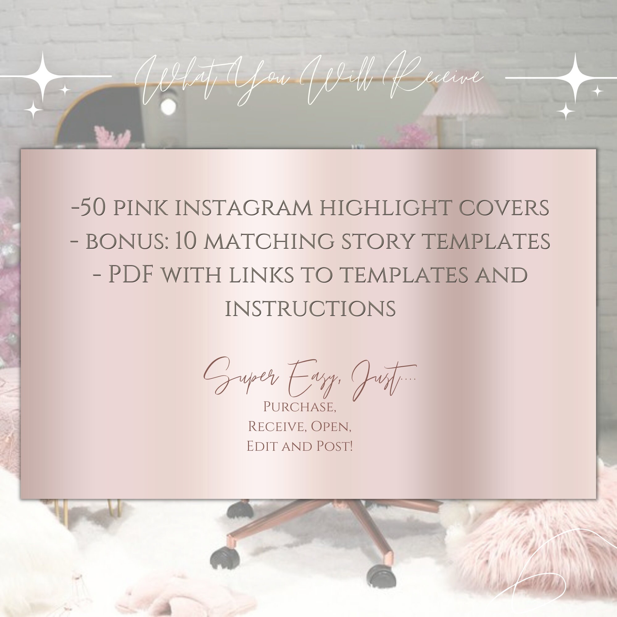 50 Pink Instagram Highlight Covers Light Pink Instagram Story - Etsy