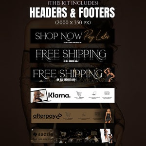 DIY Website Banner Kit| Shopify Clothing Boutique Website Design ...