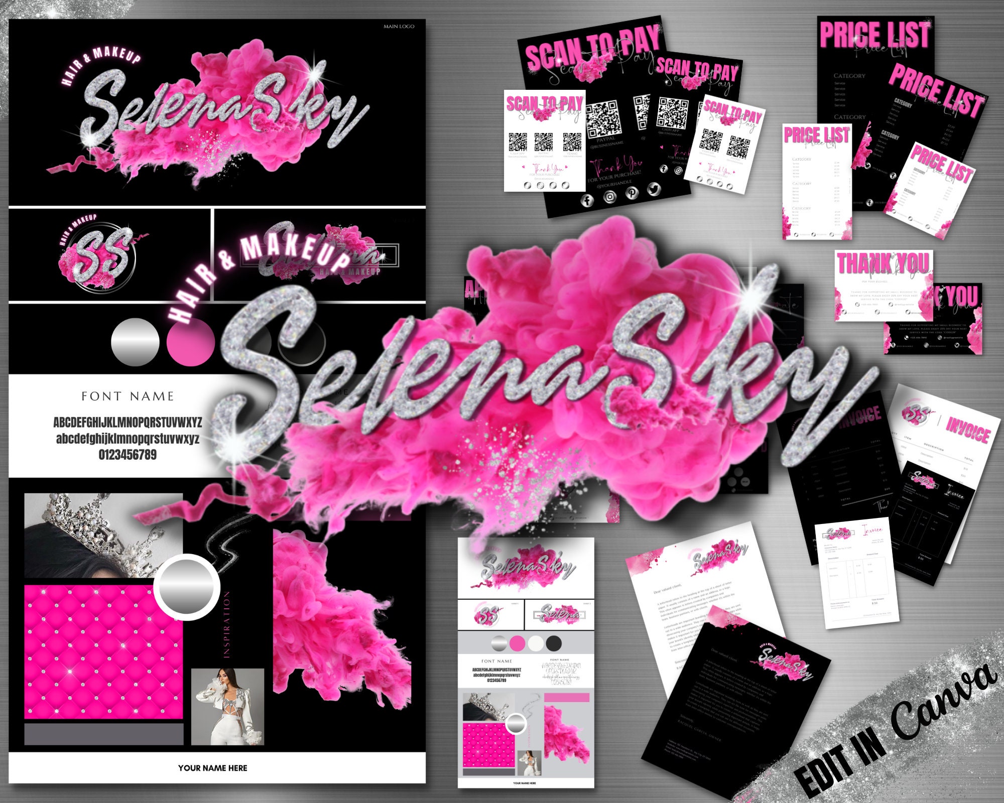 Beauty Branding Layout - Etsy