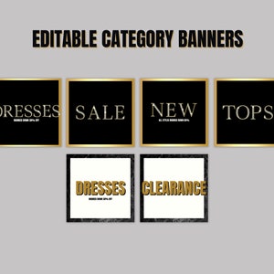 DIY Web Banner Kit| Shopify Clothing Apparel Business Website Design ...