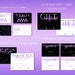 Purple Beauty Branding Kit Set Bundle Luxury Business - Etsy