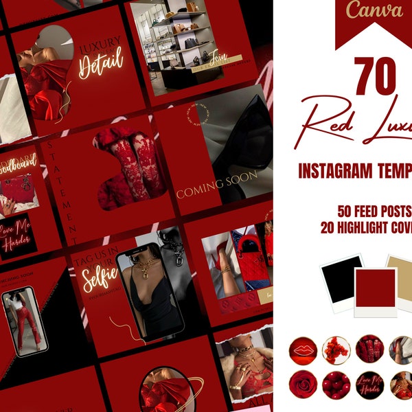 Red Instagram Highlights - Etsy