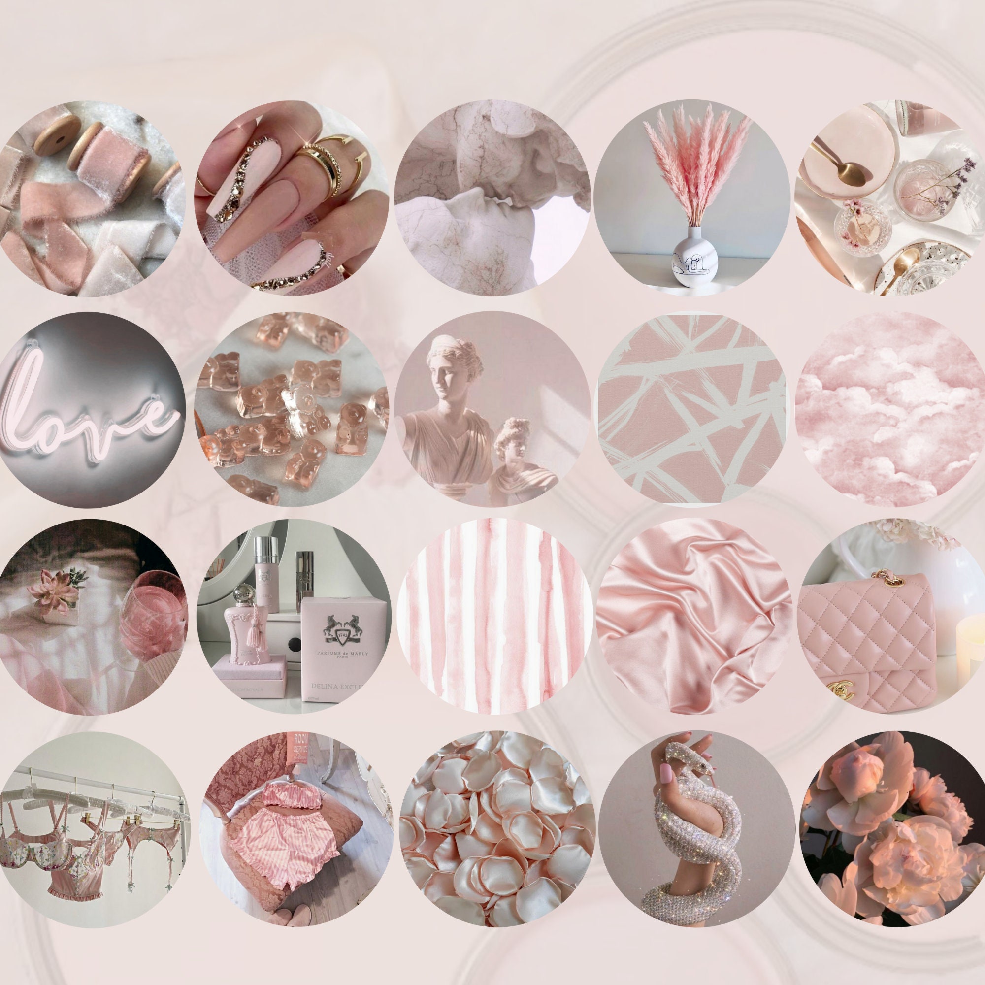 50 Pink Instagram Highlight Covers Light Pink Instagram Story - Etsy