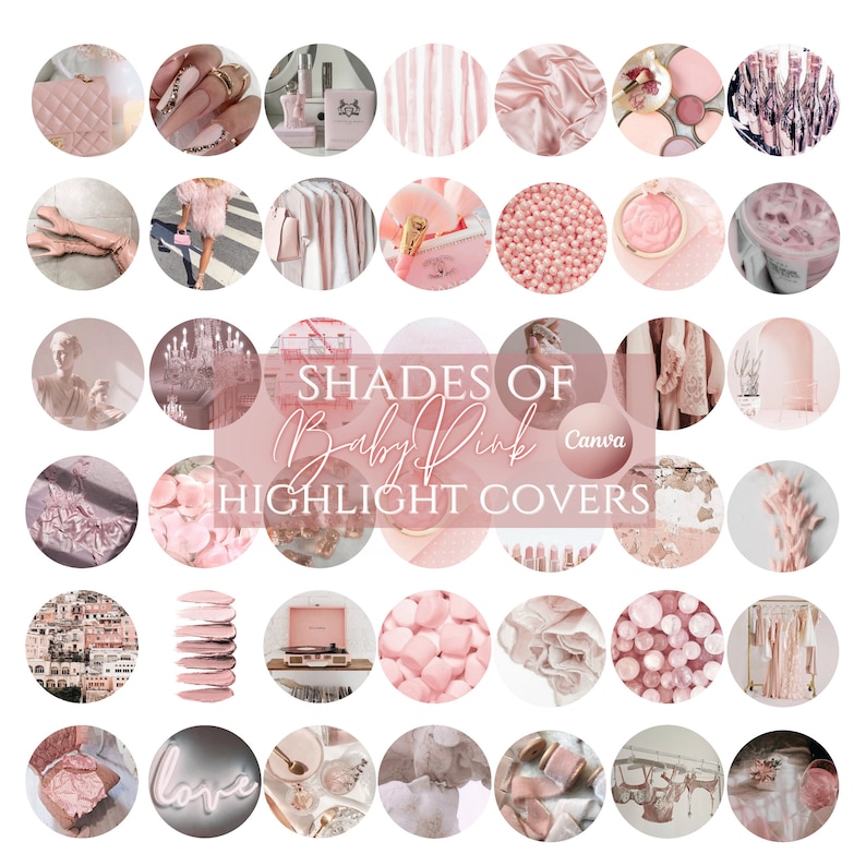 50 Pink Instagram Highlight Covers Light Pink Instagram Story - Etsy