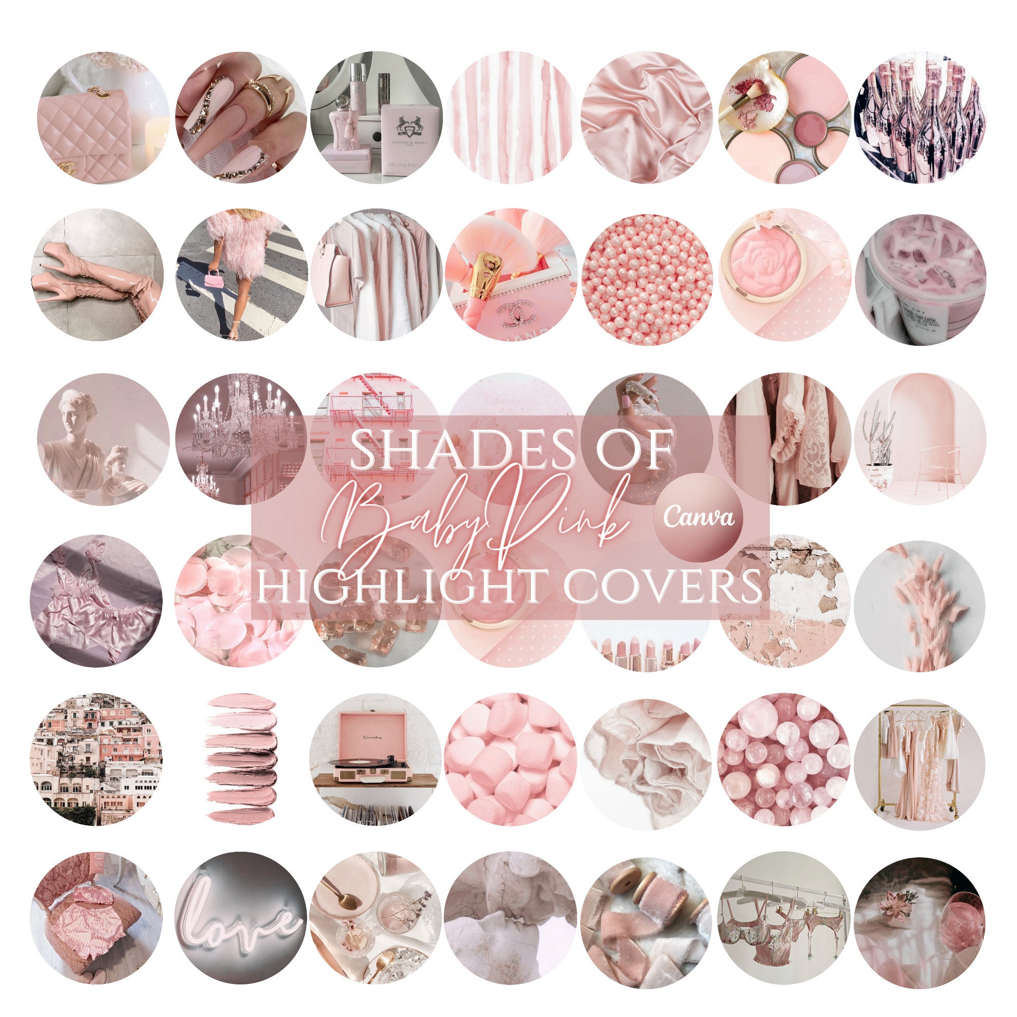 50 Pink Instagram Highlight Covers Light Pink Instagram Story - Etsy