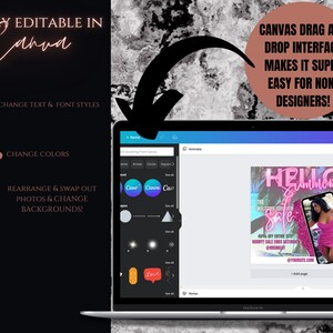 4 DIY Summer Social Media Flyer Bundle| Editable in Canva| Tropical ...