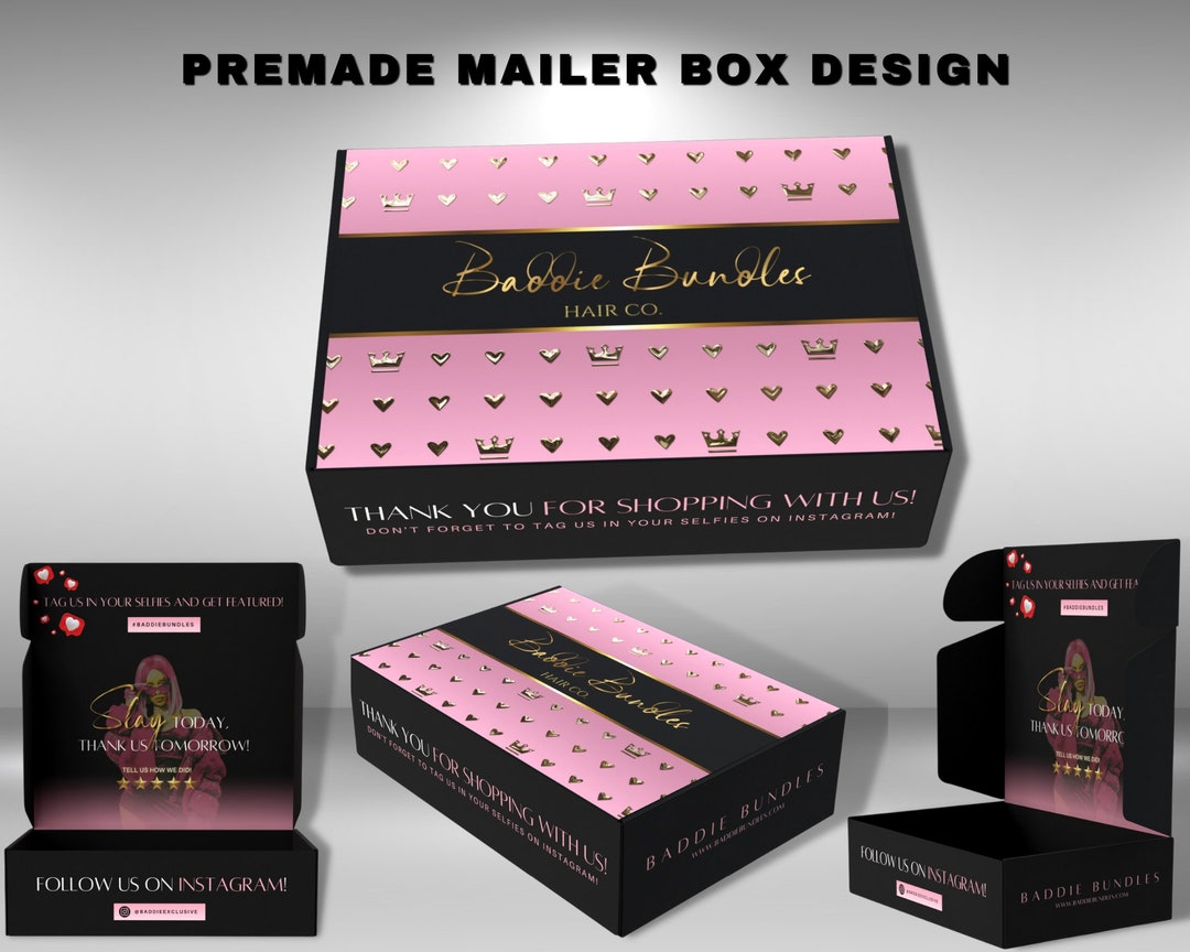 DESIGN ONLY| Box Design Customized to Your Business| Box Design for Wig ...