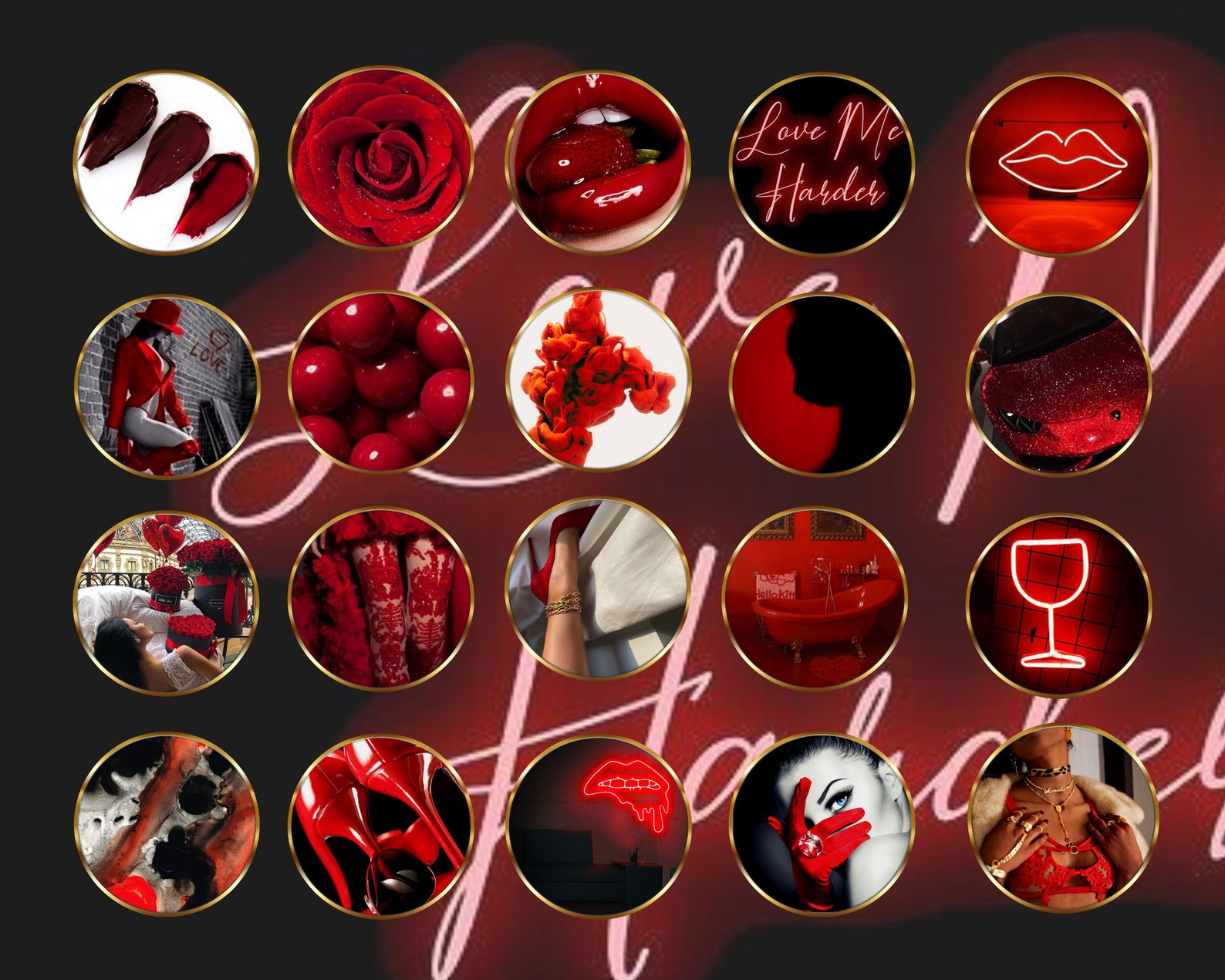 70 Red Luxury Instagram Post Templates for Blogger or Fashion Ecommerce ...