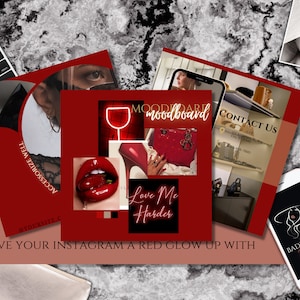 70 Red Luxury Instagram Post Templates for Blogger or Fashion Ecommerce ...