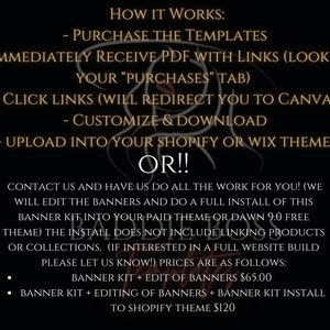 DIY Website Banner Kit| Shopify Clothing Boutique Website Design ...