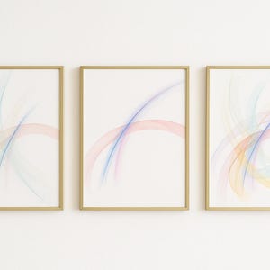 Abstract Light Art Print: Modern Home Decor, A4 - Etsy