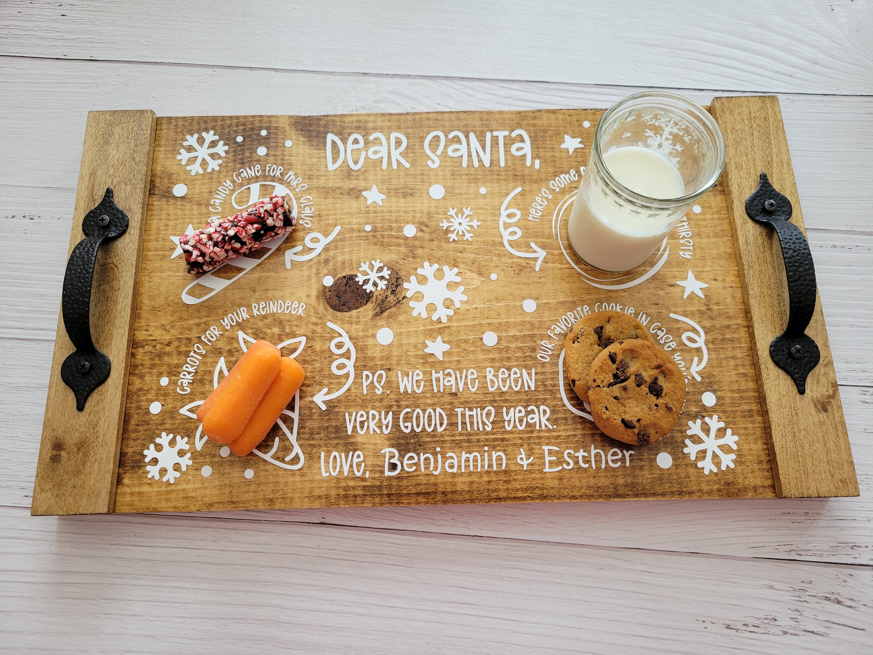 Cookies for Santa Tray, Santa Cookie Tray, Christmas Eve, Treats for ...