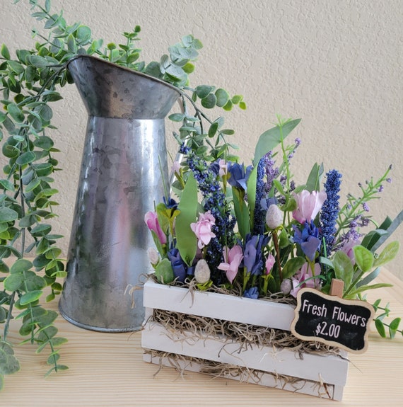 Wooden Crate Flower Garden/flower Garden Home | Etsy