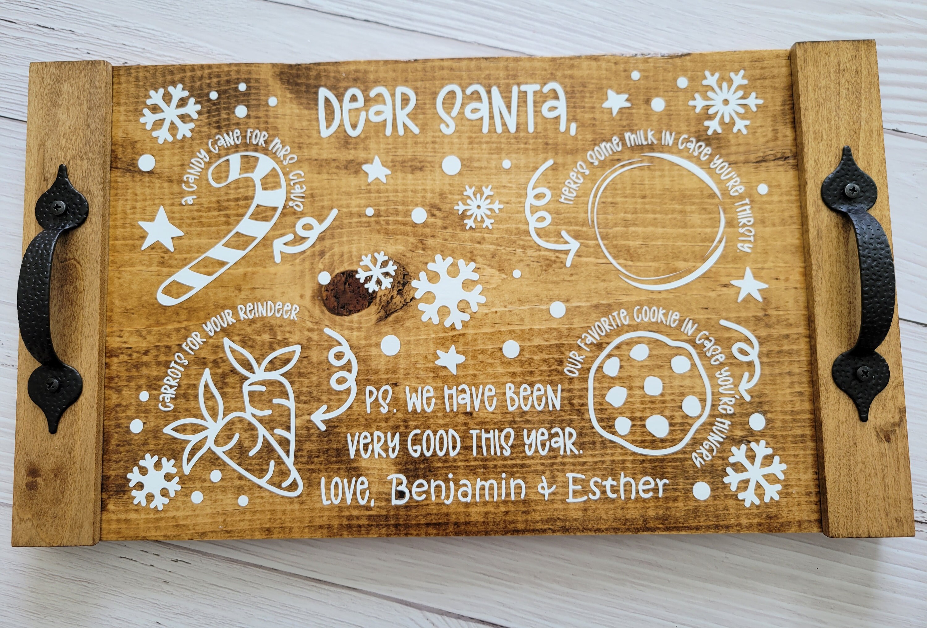 Cookies for Santa Tray, Santa Cookie Tray, Christmas Eve, Treats for ...