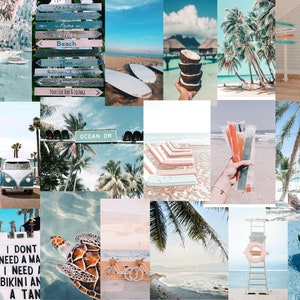 Beach Photo Collage 18pc Printed - Etsy