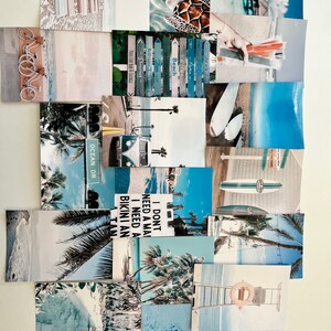 Beach Photo Collage 18pc Printed - Etsy