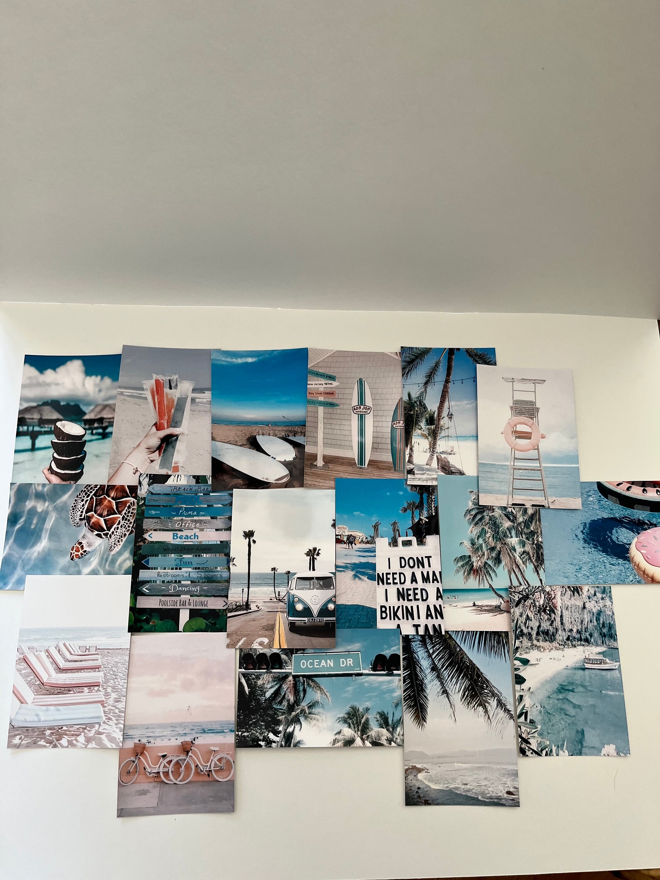 Beach Photo Collage 18pc Printed - Etsy