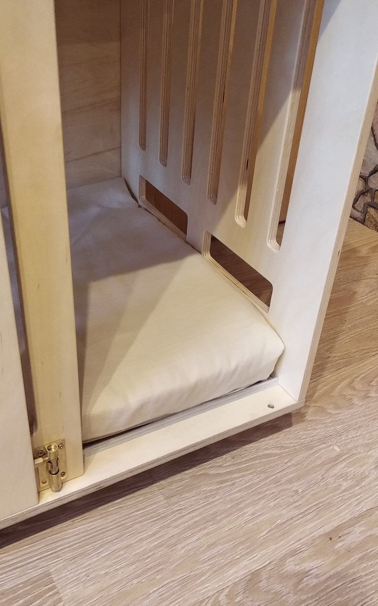 Modern Dog Crate With Sliding Door With a Latch. Dog Kennel - Etsy ...