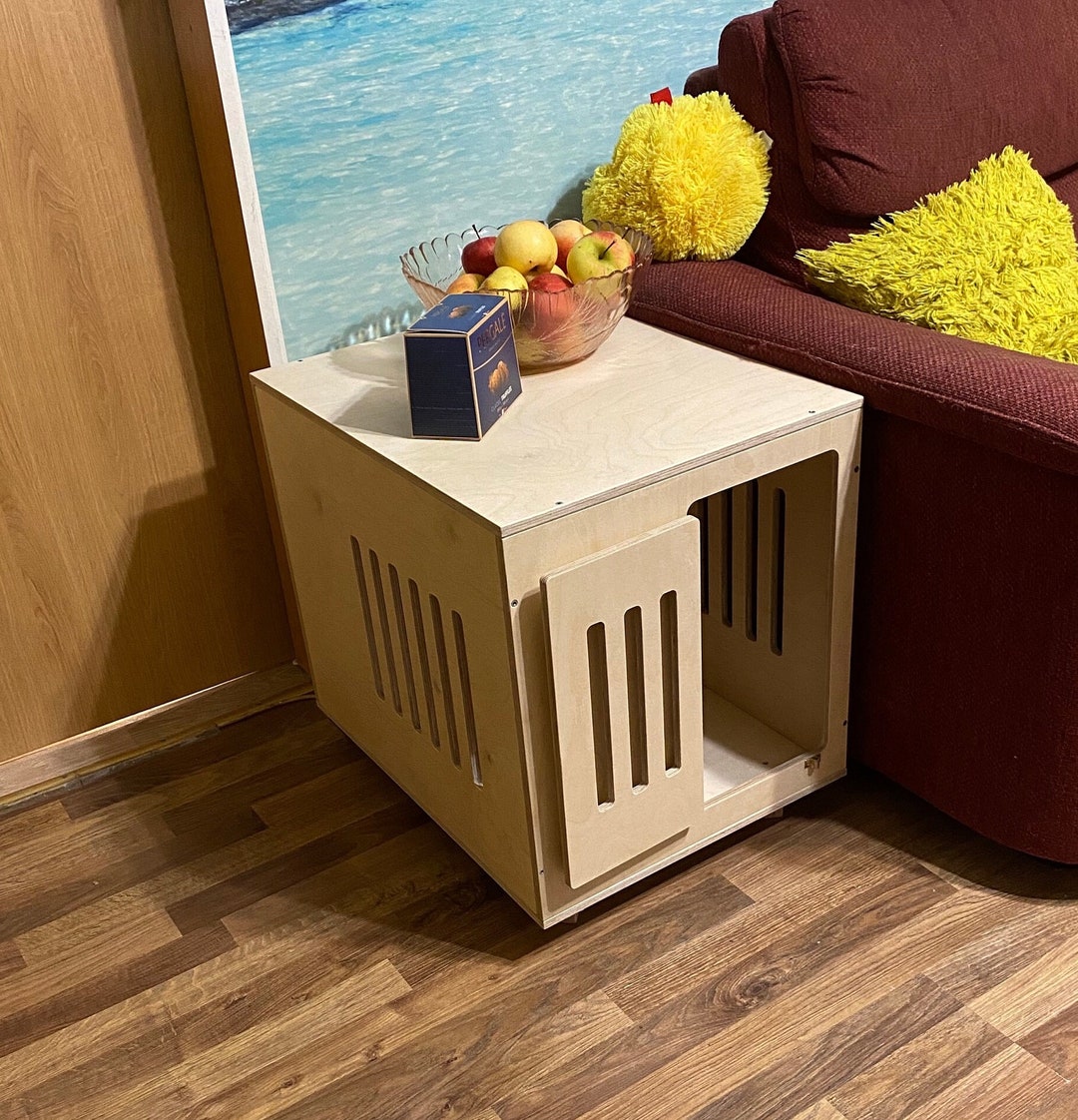 Modern Dog Crate With Hinged Door With a Latch. Dog Kennel, Dog House ...