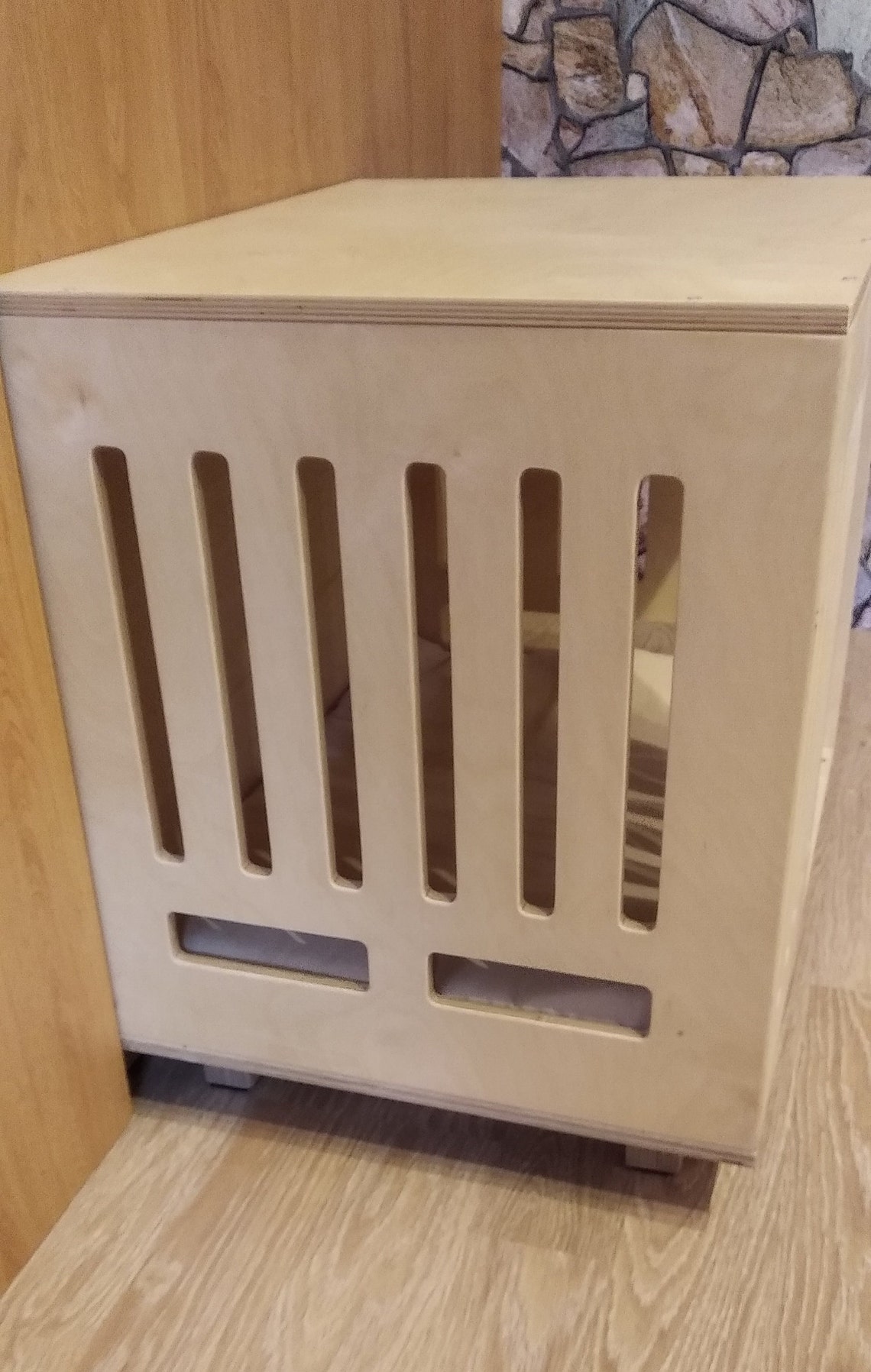 Modern Dog Crate With Sliding Door With a Latch. Dog Kennel - Etsy