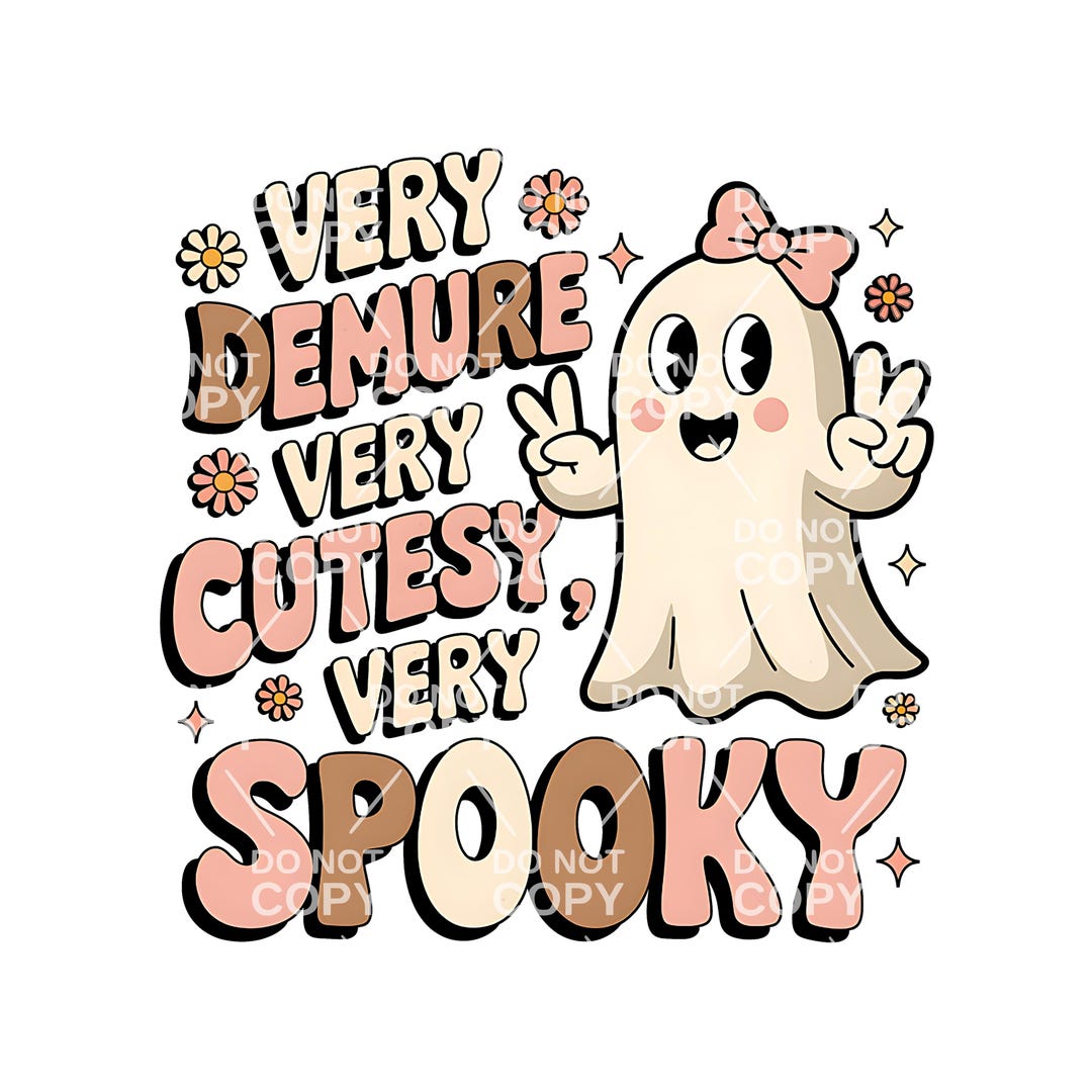 Very Demure Sheet Ghost Halloween PNG Sublimation Design - Etsy