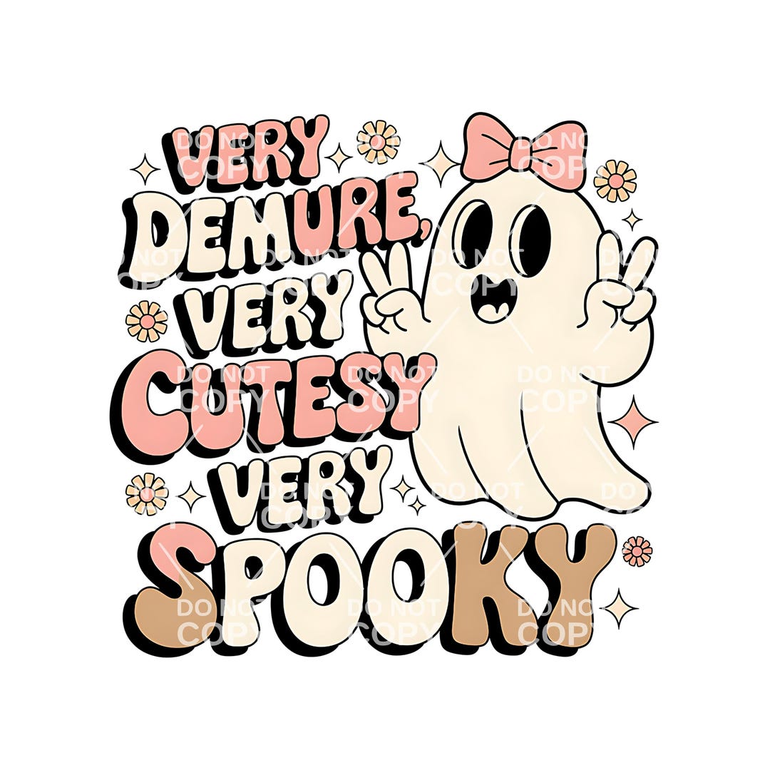 Very Demure Sheet Ghost Halloween PNG Sublimation Design - Etsy