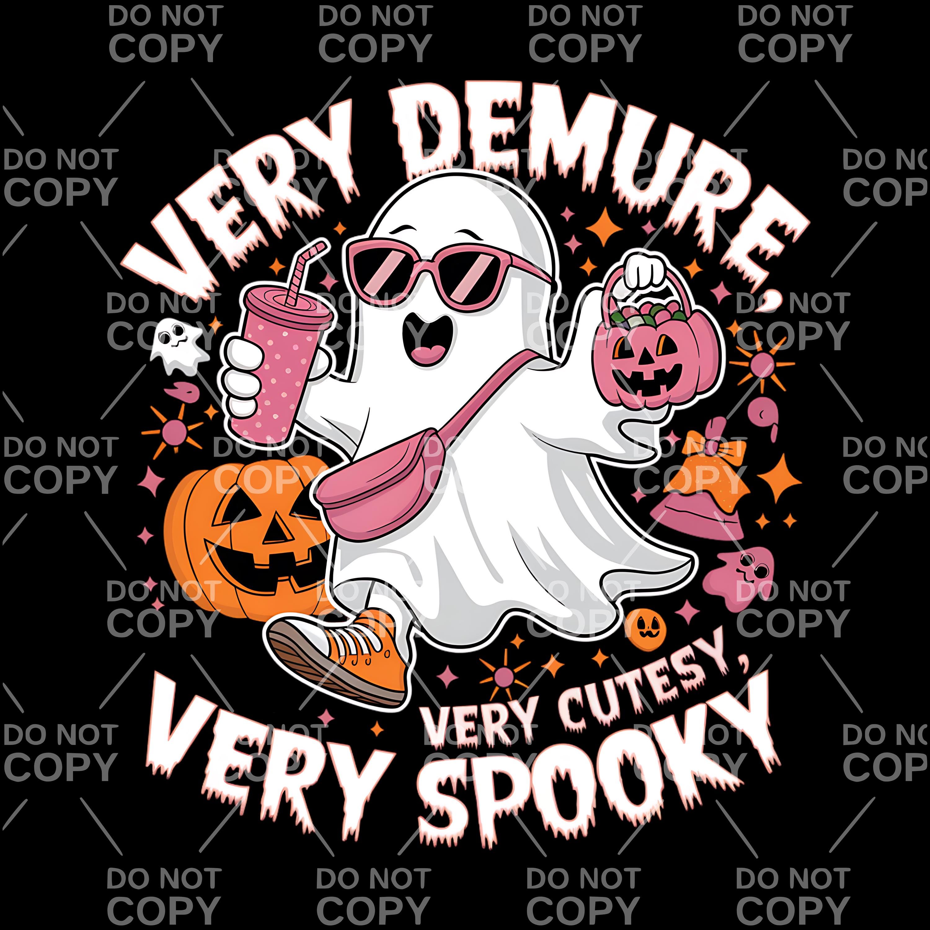 Very Demure Sheet Ghost Halloween PNG Sublimation Design - Etsy