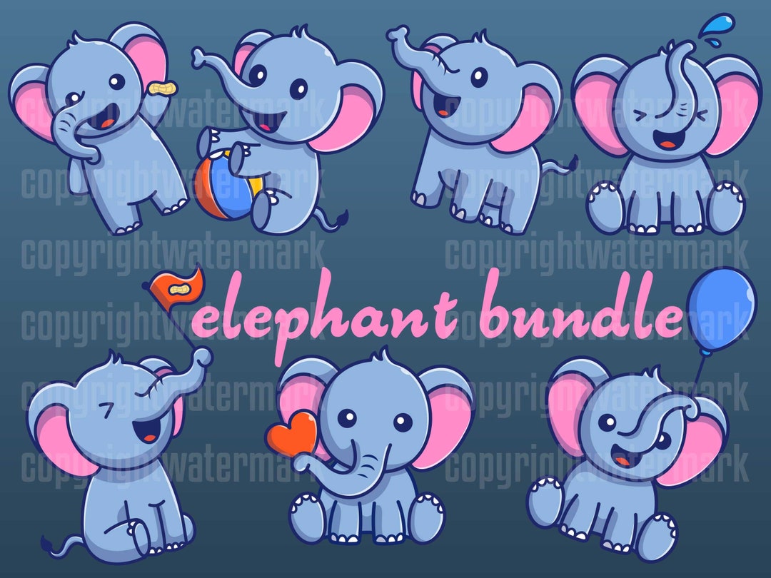 Elephant Svg Bundle , Blue, It's a Boy, Sublimation Png, Instant ...