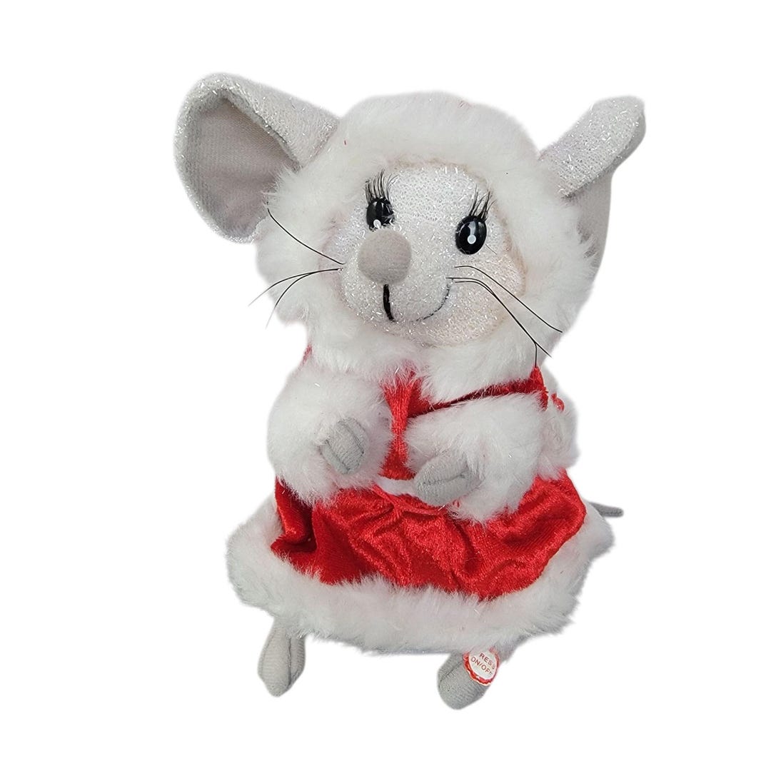 Gemmy Animated Singing Dancing Mrs Clause Mouse We Wish You a Merry ...
