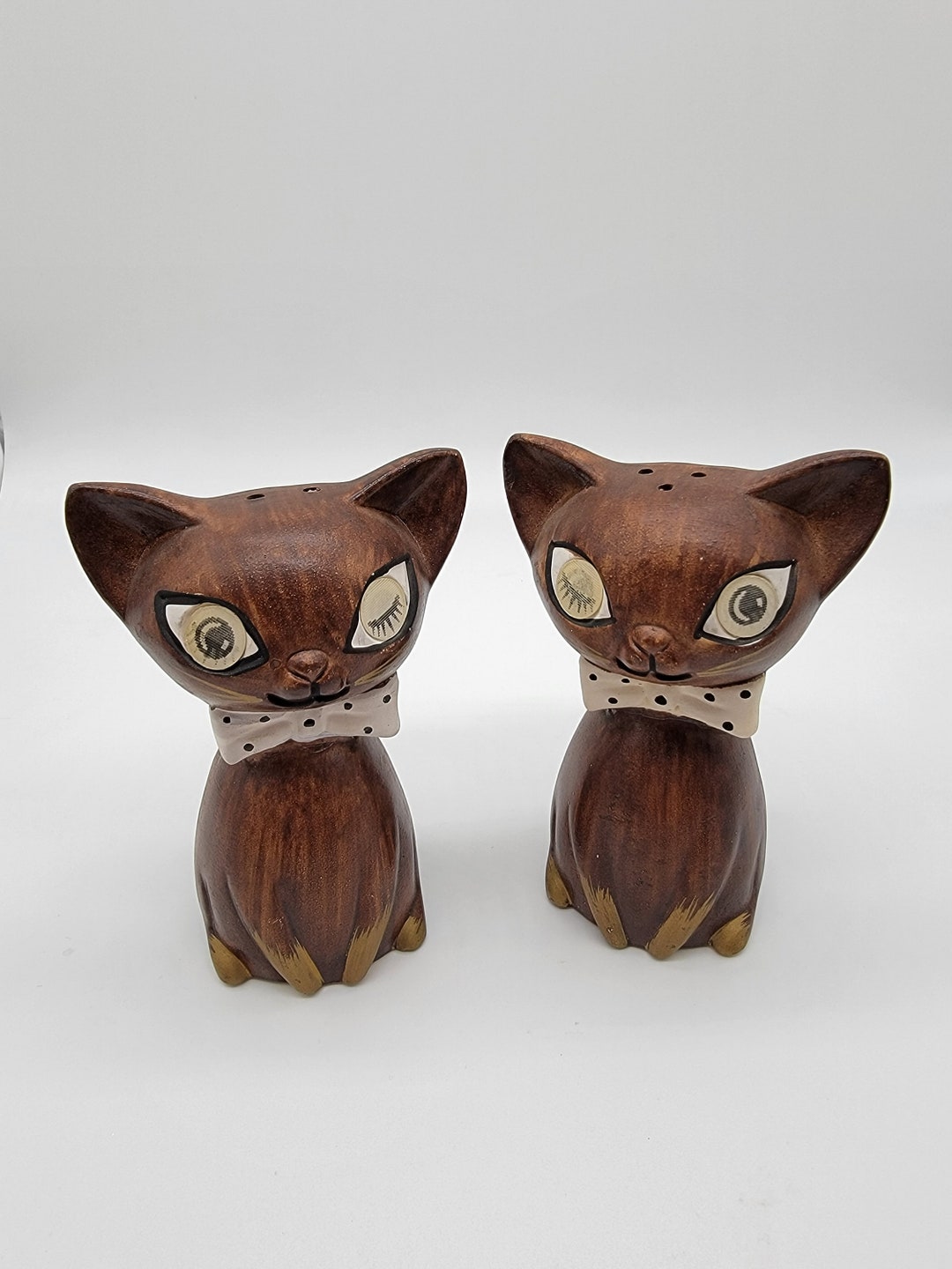 Vintage Lego Japan MCM Siamese Cat Shakers With Lenticular Eyes - Etsy