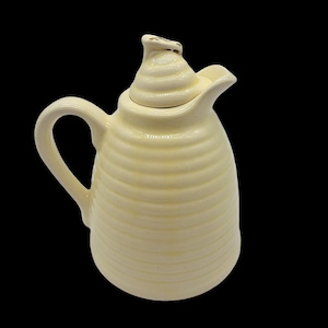 Vintage Yellow Bee Hive Honey Syrup Pitcher - Etsy