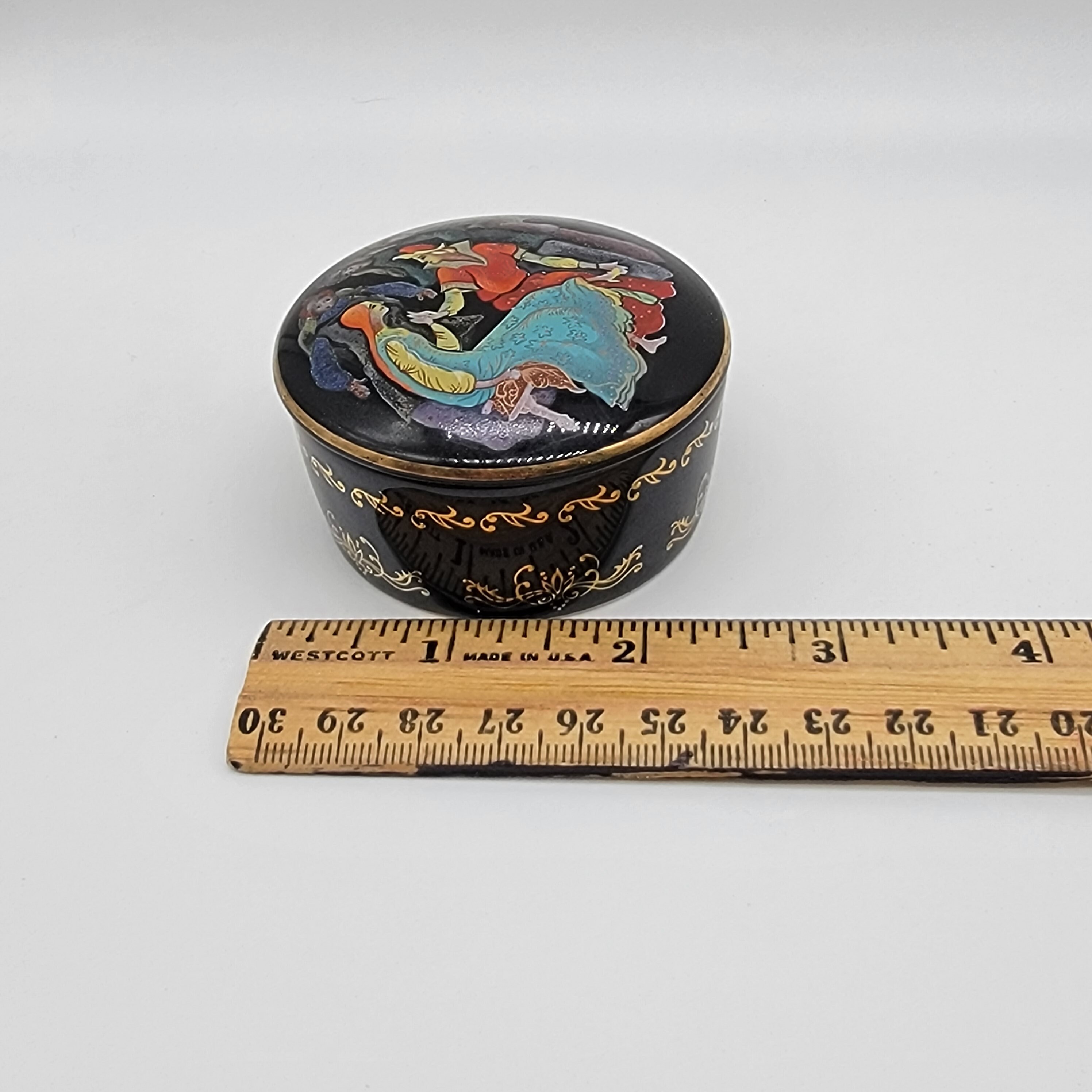 1988 Franklin Mint Cinderella Hand Painted Music Trinket Box - Etsy