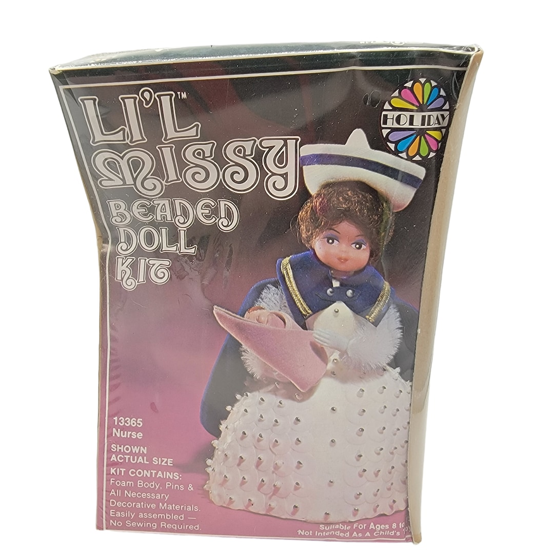 Vintage NOS Li'l Missy Nurse Beaded Doll Kit 1979 Holiday Industries ...