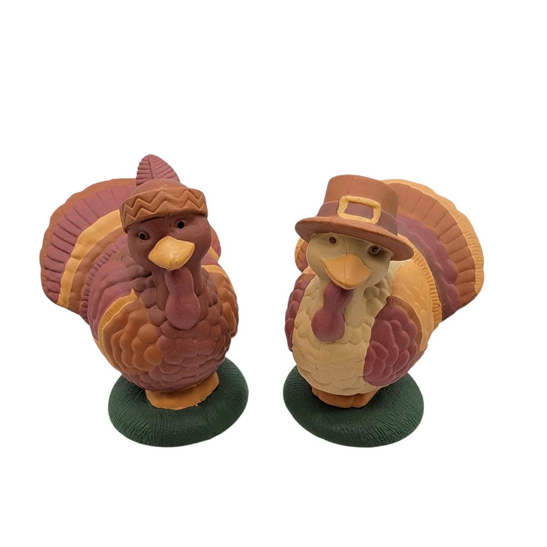 Avon Resin Thanksgiving Turkey Salt & Pepper Shakers - Etsy