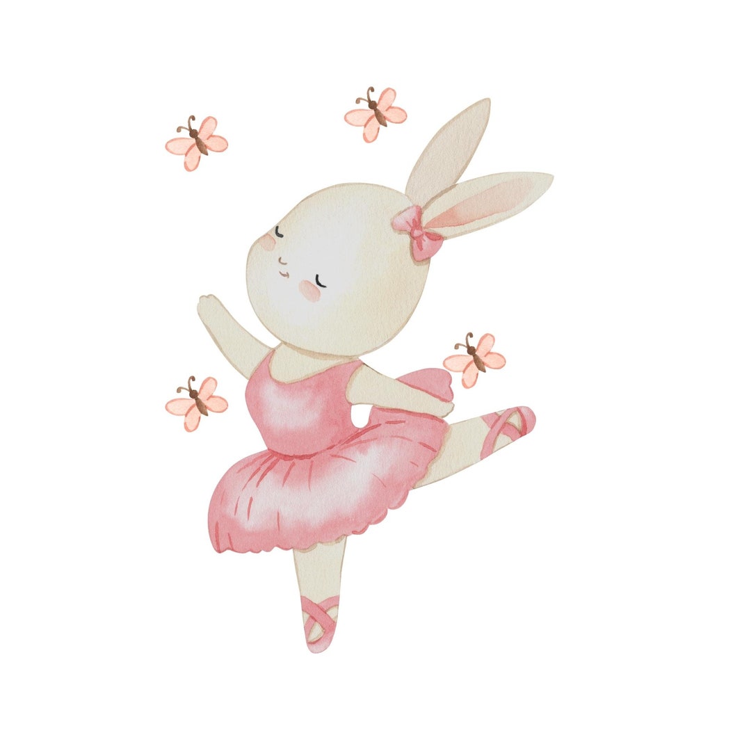 Nursery Wall Art Decor, Bunny, Ballet, Bunny Ballerina, Printable ...