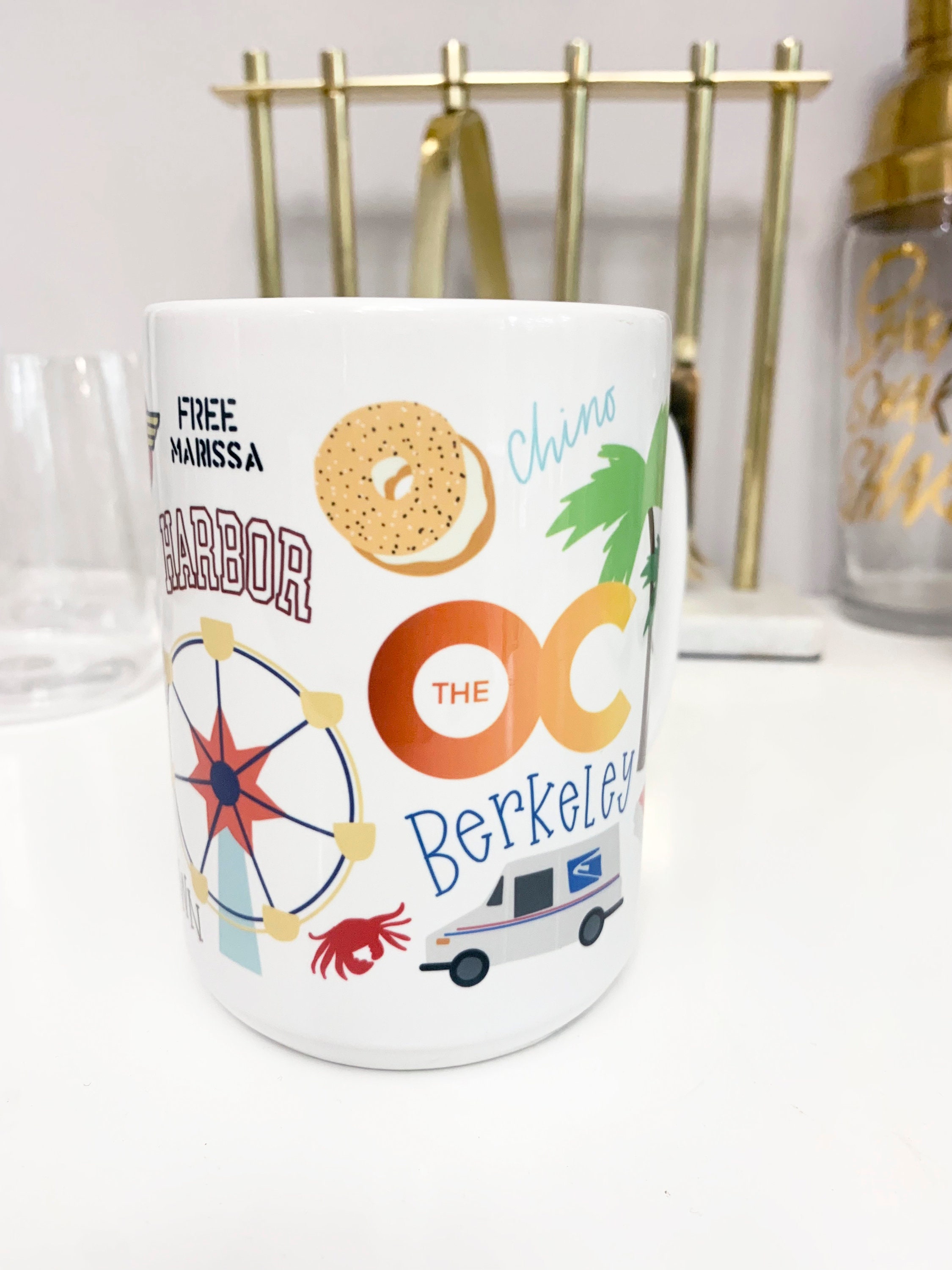 The OC Mug | Holiday Mug | Orange County - Etsy