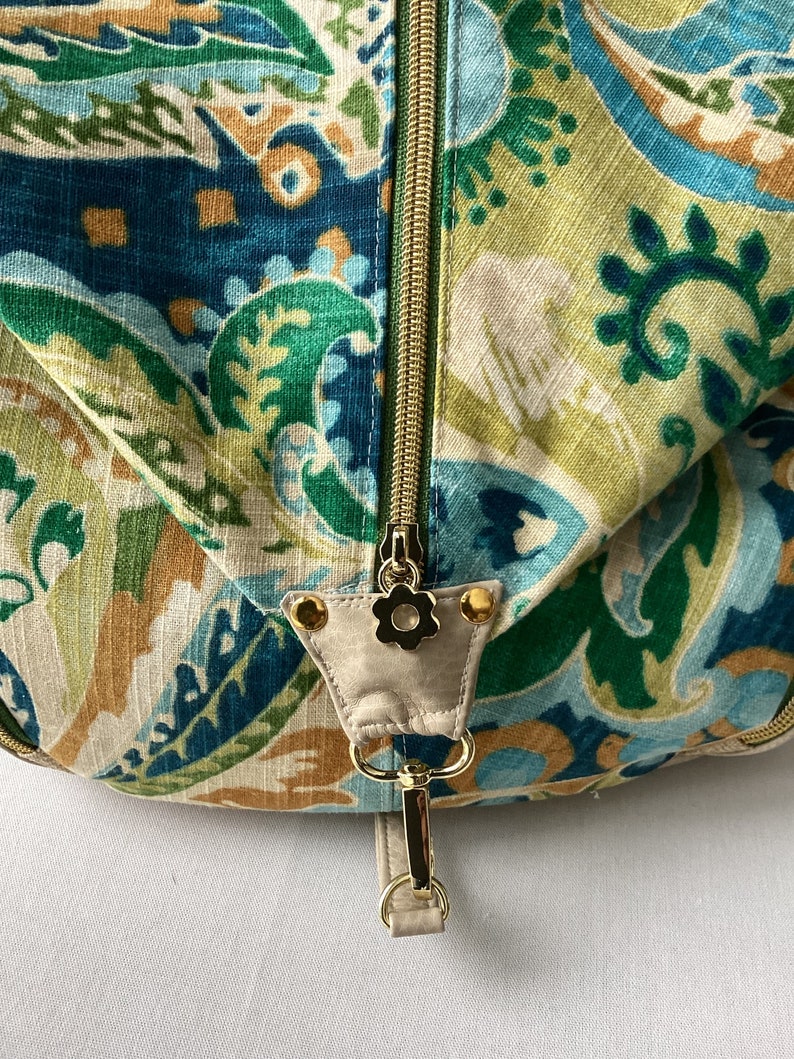 Full Size Denver Backpack With Fun Spring Colors and Beige Side Pockets ...