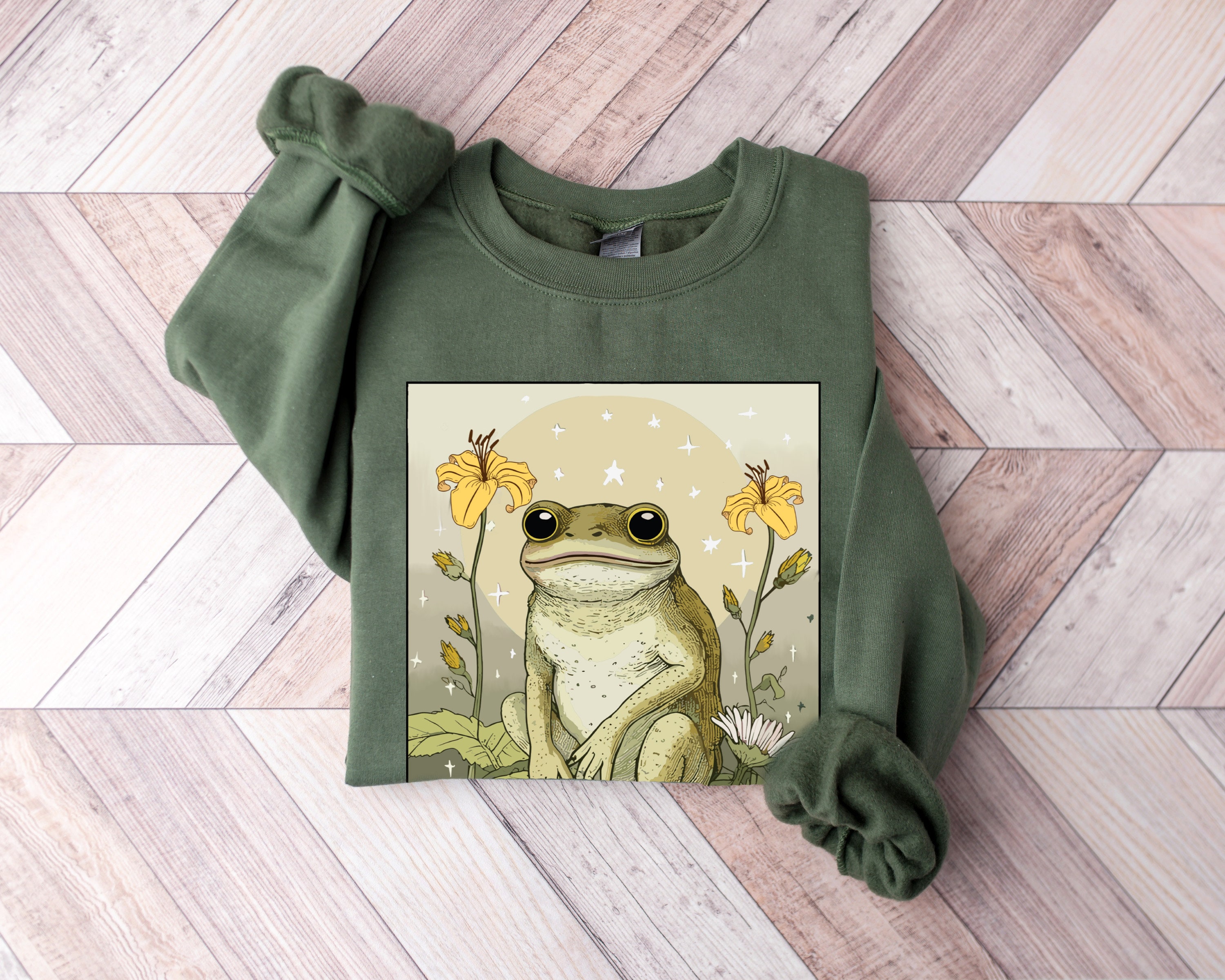 Cute Frog Sweatshirt, Vintage Classic Frog Sweatshirt, Frog Sweatshirt ...